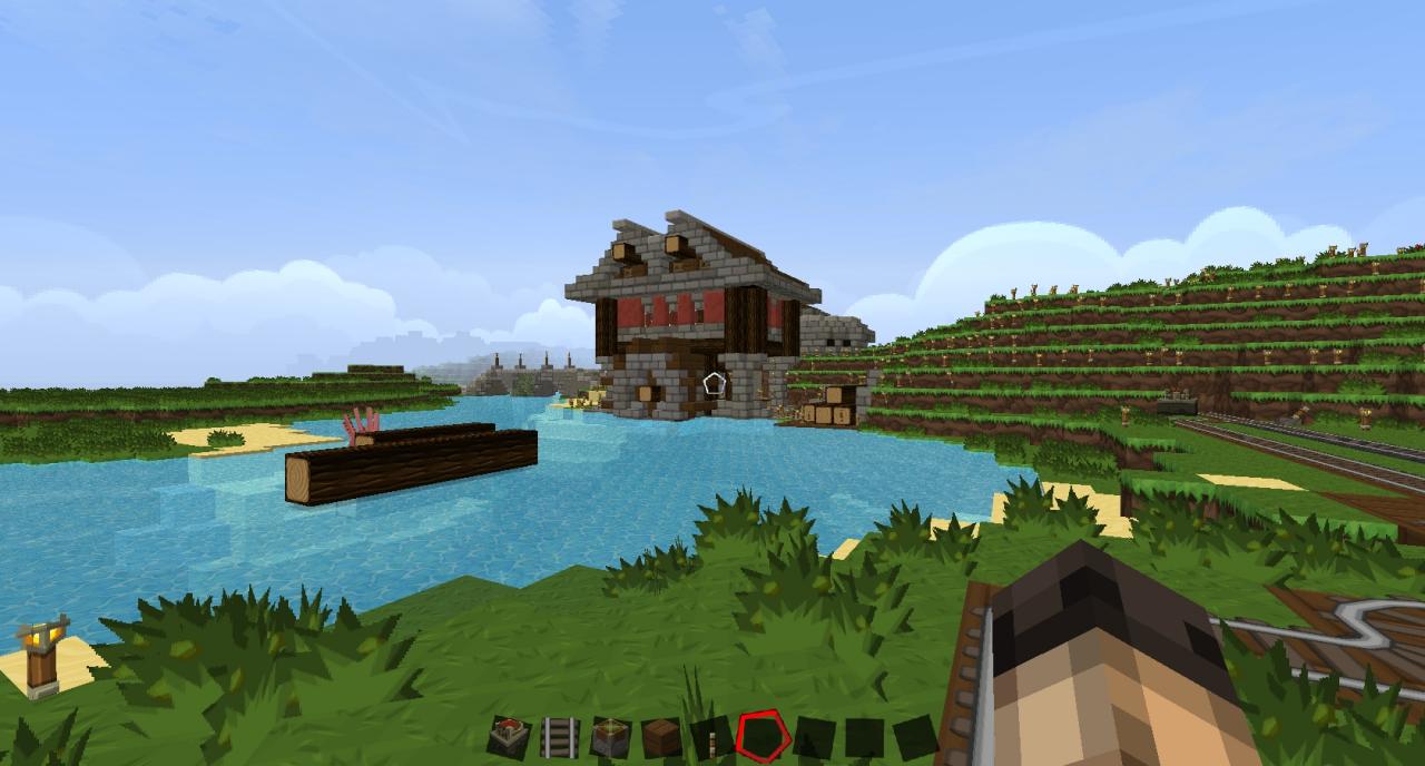 Rustic Town Builds Minecraft Map
