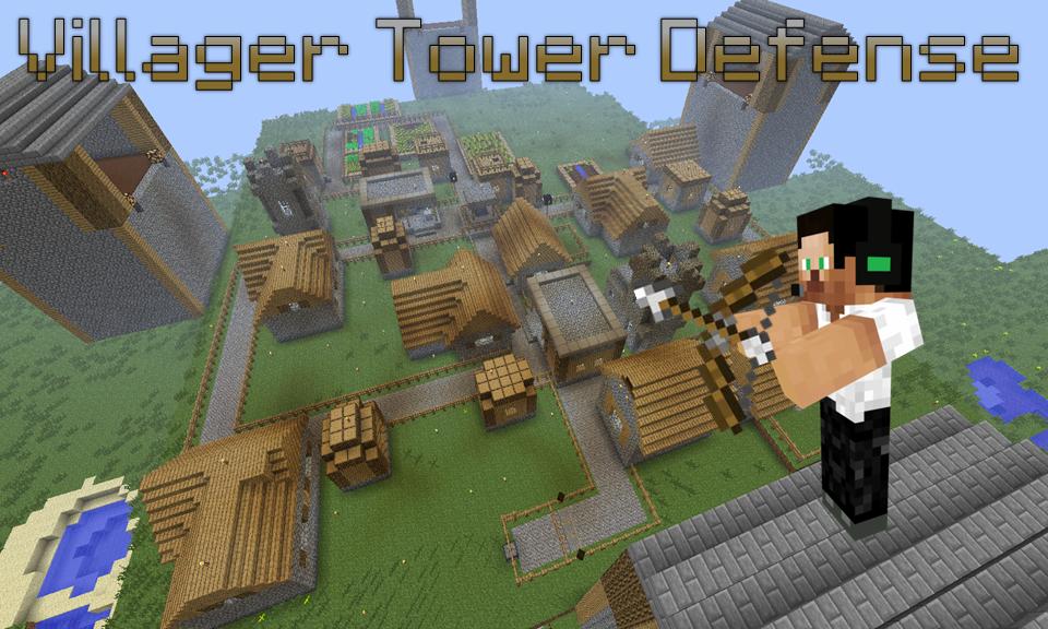 Villager Tower Defense (A MutliPlayer Teamwork Map) Minecraft Map