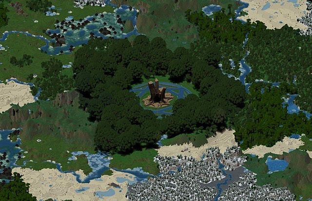 The NATURESPAWN Server Spawn [Earth Spawn] Minecraft Map