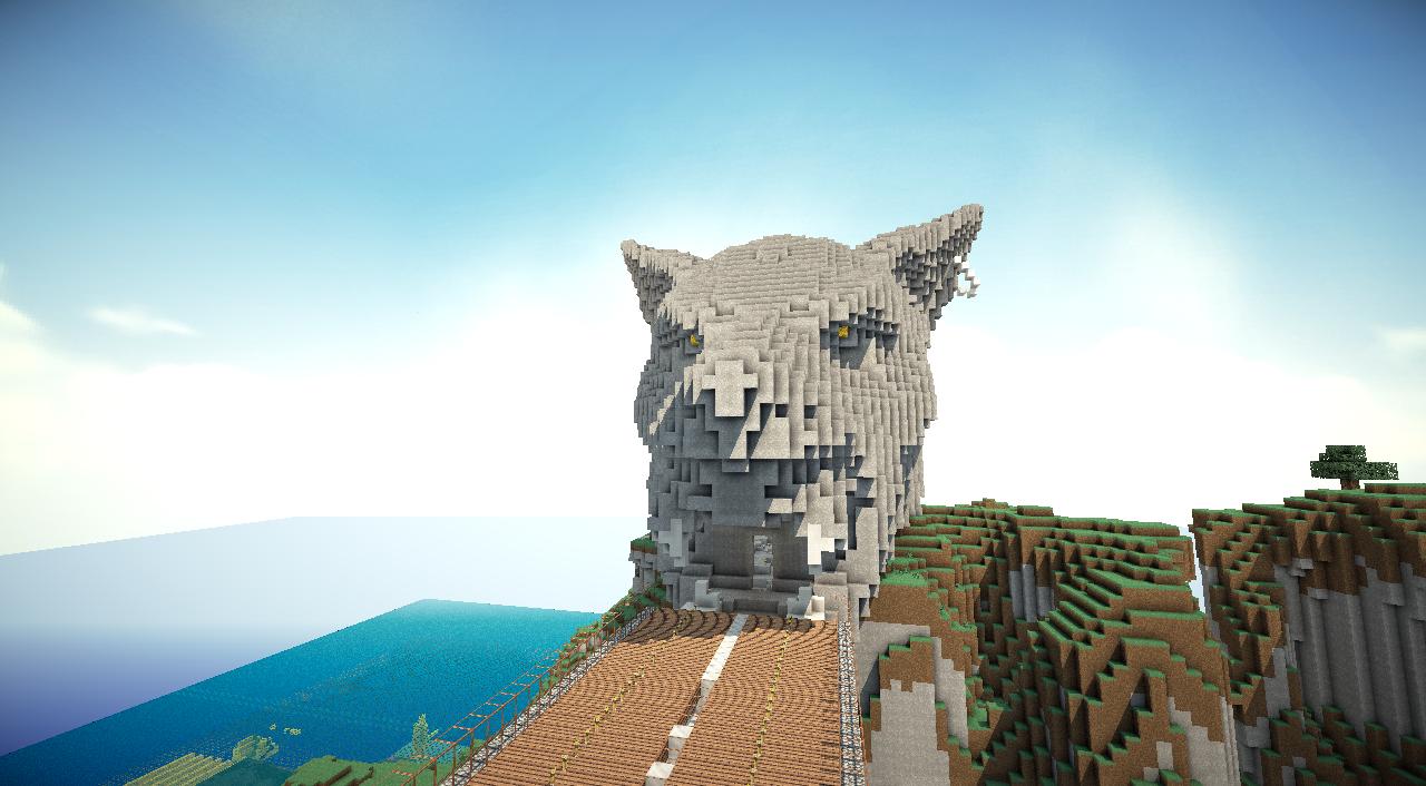 head wolf and iron bridge Minecraft Map