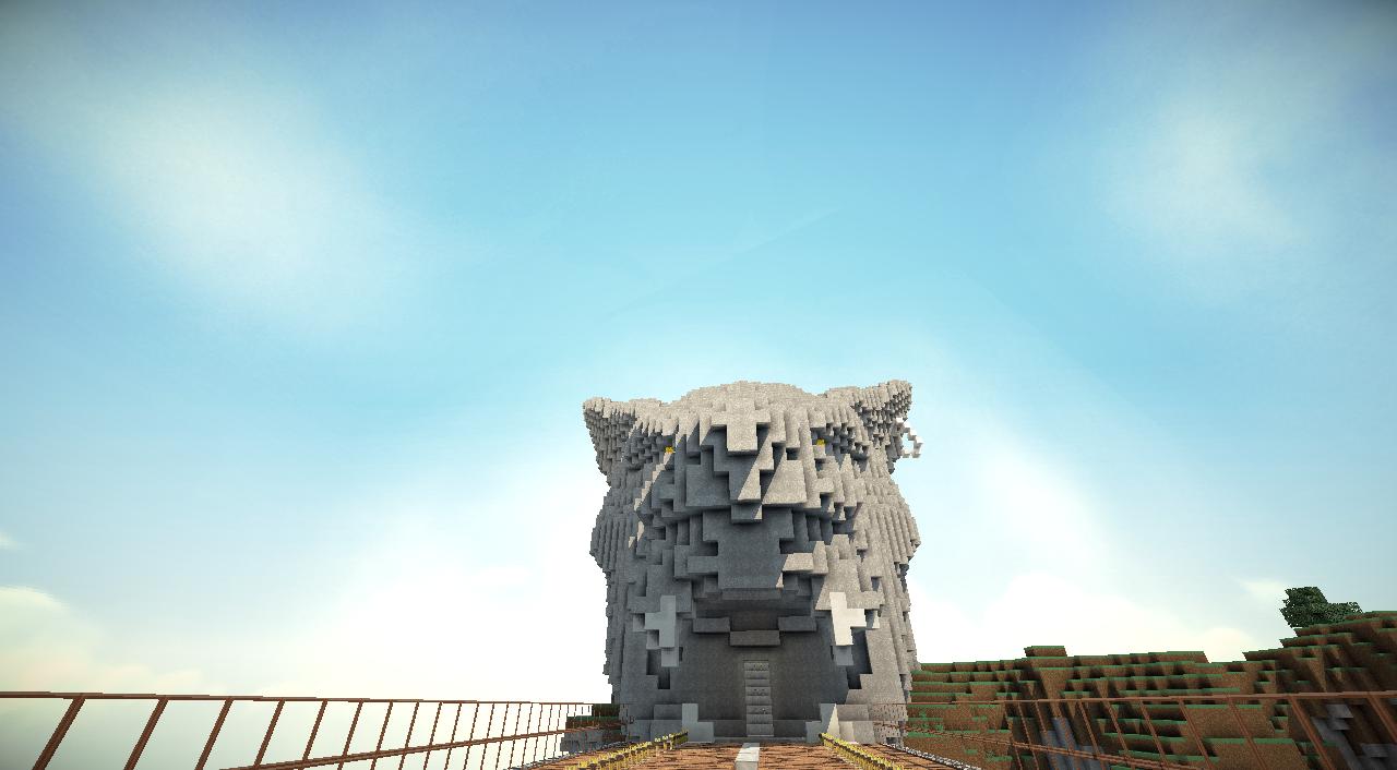 head wolf and iron bridge Minecraft Map