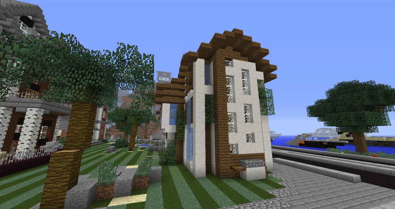 Modern House - Maple leaf Minecraft Map