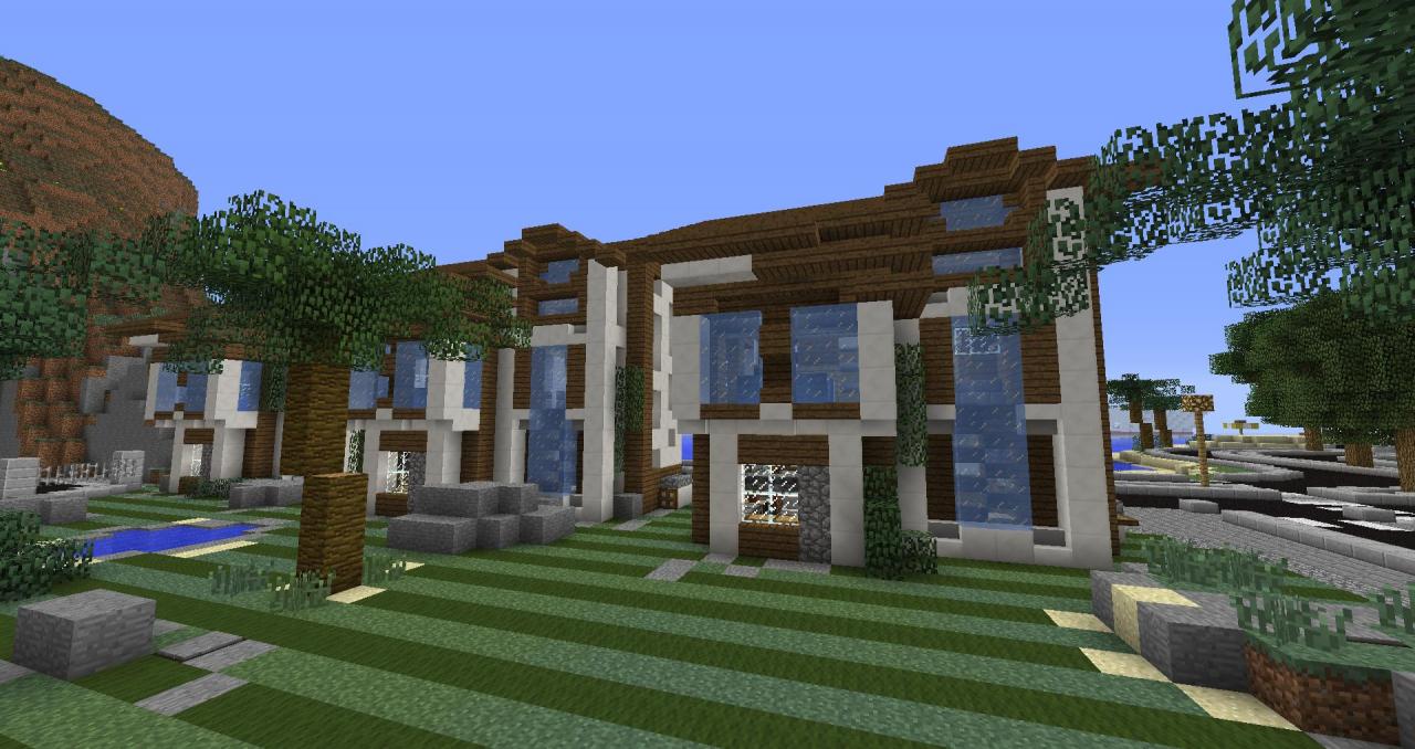 Modern House - Maple leaf Minecraft Map