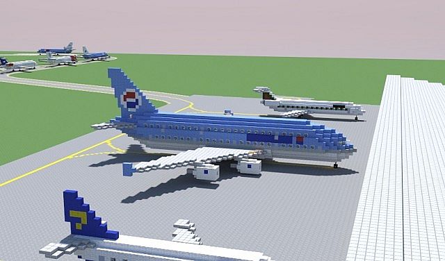 1:1 Airbus A380(7 liveries) Minecraft Map