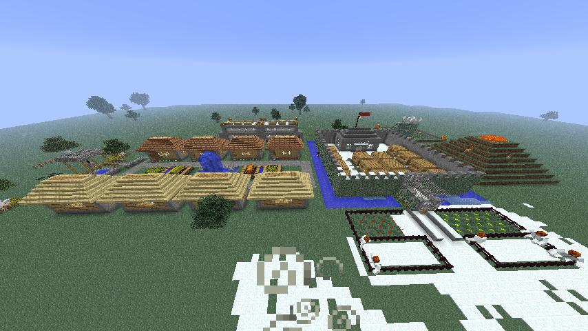 3 City Minecraft Map