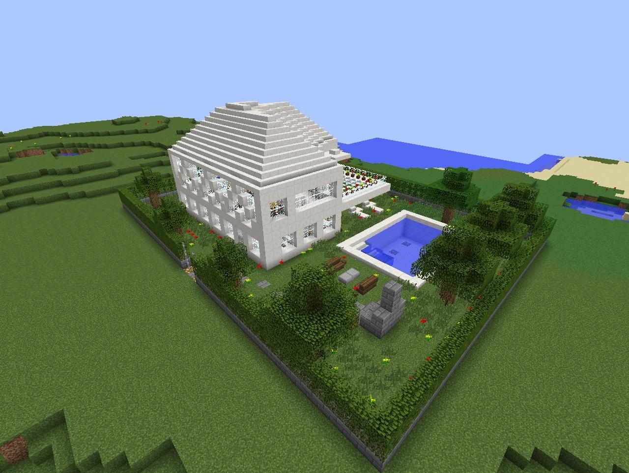 Quartz Mansion / House Minecraft Map