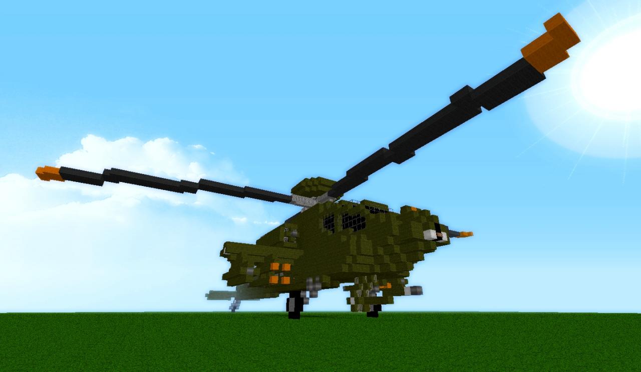 AH-64 Apache Longbow Minecraft Map