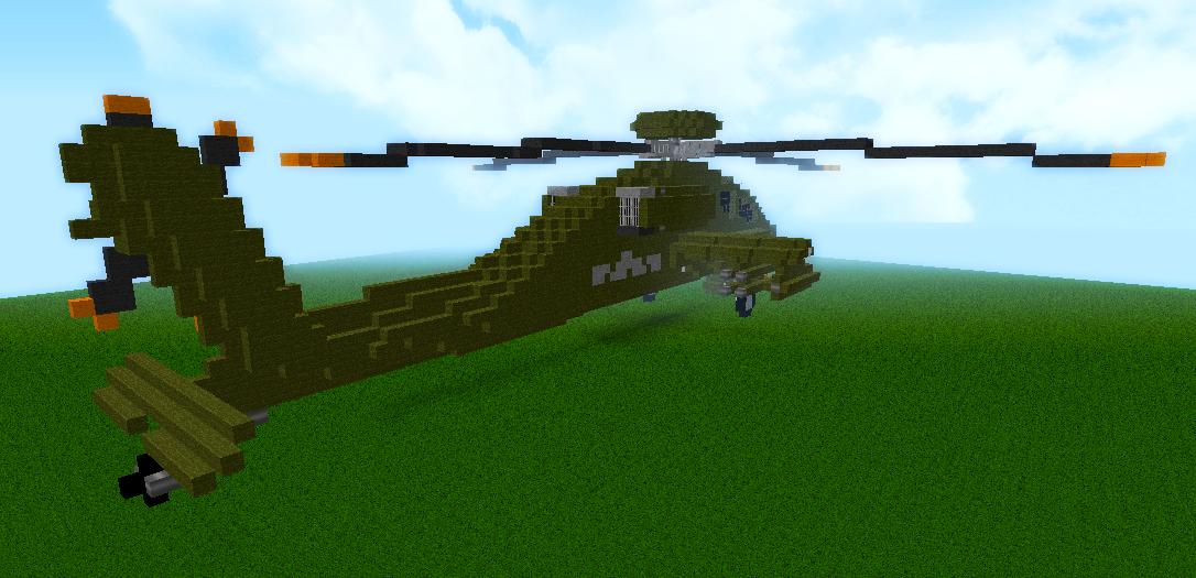 AH-64 Apache Longbow Minecraft Map