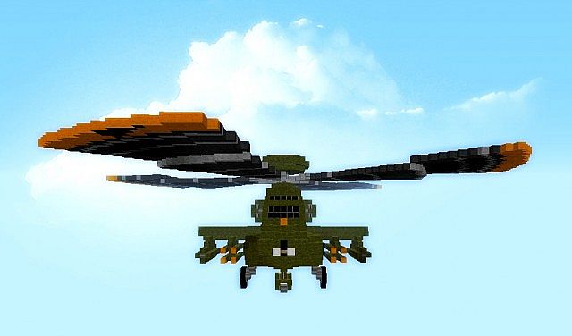 AH-64 Apache Longbow Minecraft Map