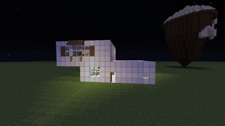 one bedroom modern house Minecraft Map