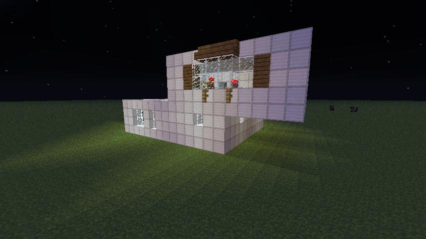 one bedroom modern house Minecraft Map