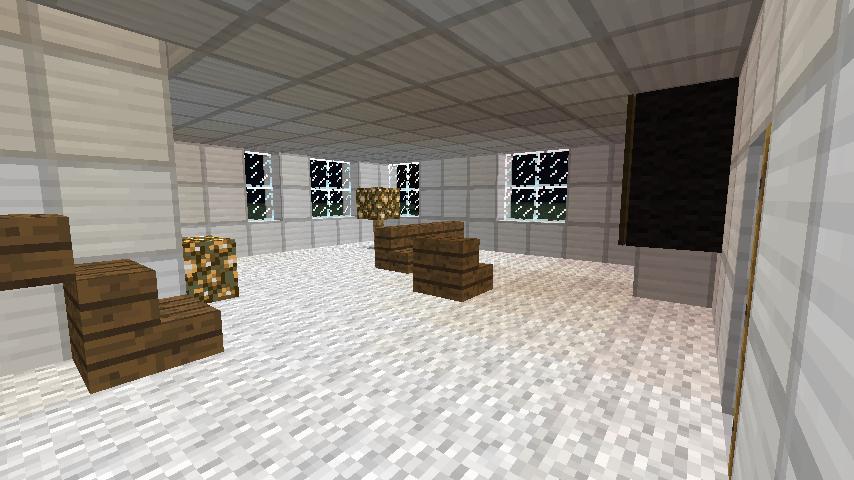 one bedroom modern house Minecraft Map