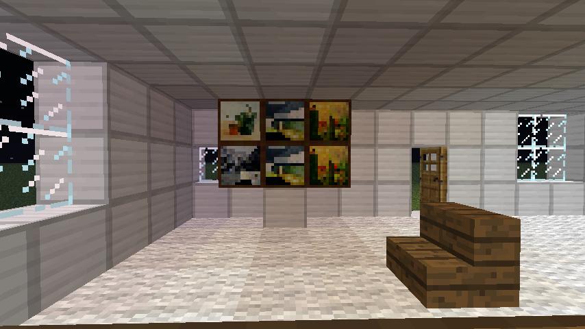 one bedroom modern house Minecraft Map