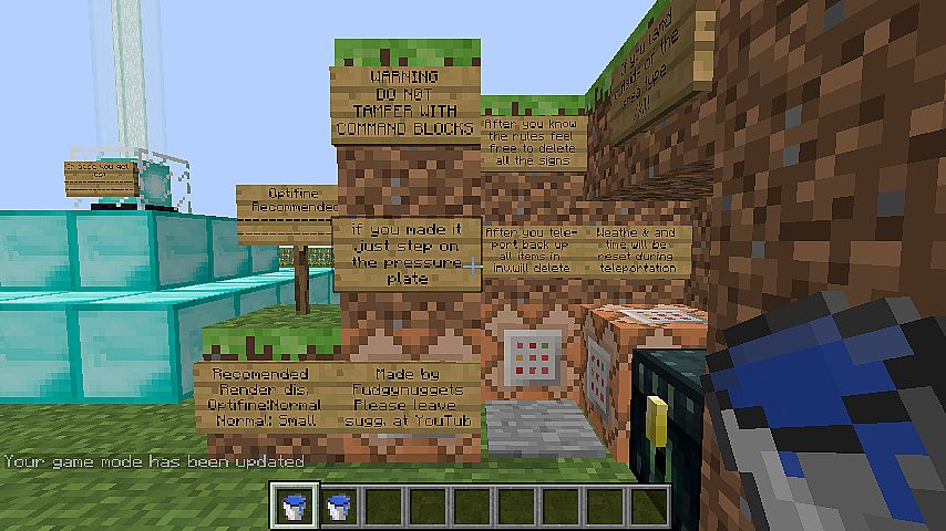 MLG Water Skill Test (Test/First Edition) Minecraft Map