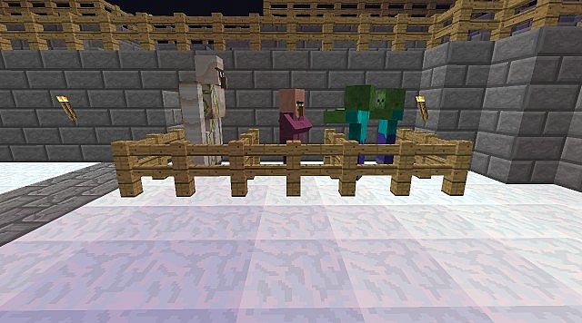 Iron Golems Vs Zombies Minecraft Map