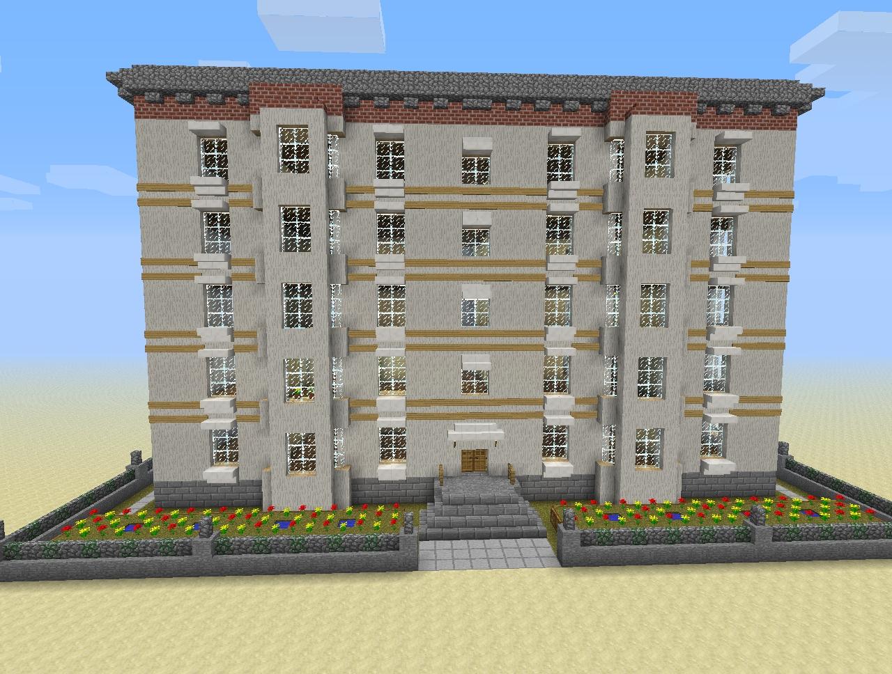 House with enclosed balcony Minecraft Map