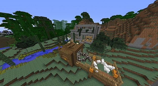 Minecraft Modern Mountain Side House Minecraft Map