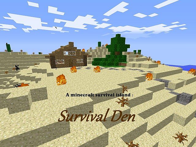"Survival Den" A minecraft survival island survival. Minecraft Map