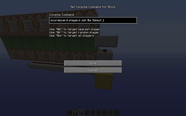 Scoreboard Selector Minecraft Map