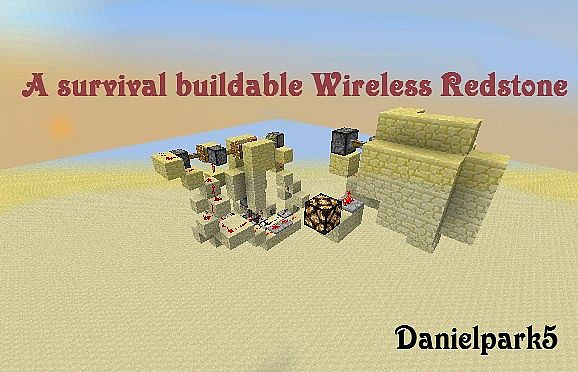 Redstone: Wireless Redstone in Survival Minecraft Minecraft Map