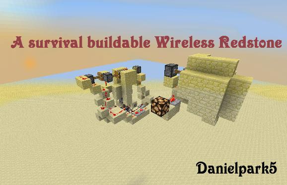 Redstone: Wireless Redstone in Survival Minecraft Minecraft Map