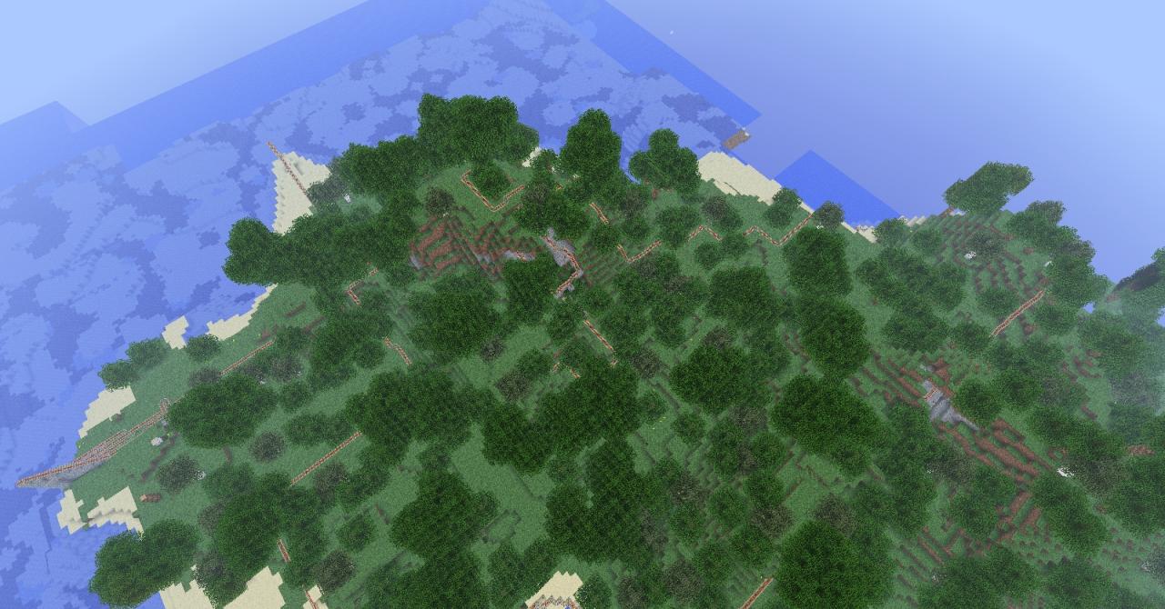 Big roller coster Minecraft Map