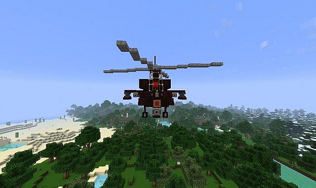 AH-64a Apache Attack helicopter Minecraft Map