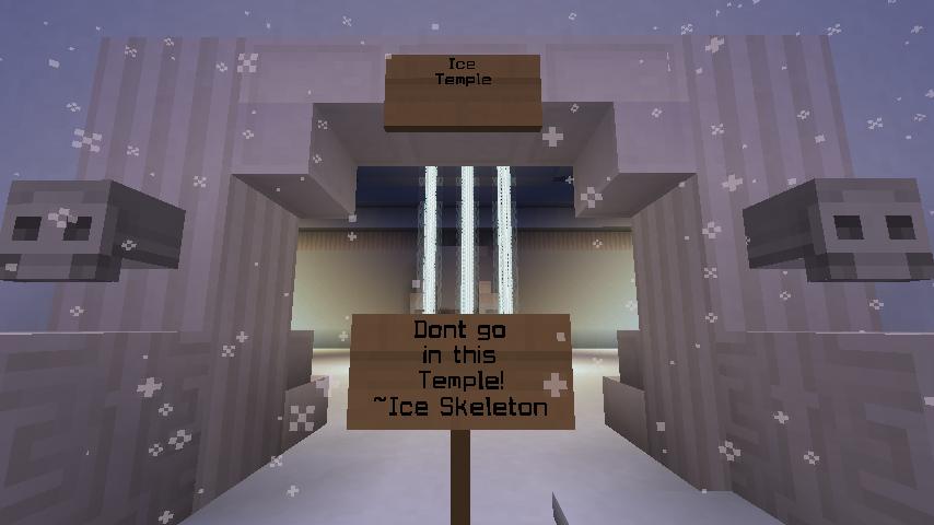 The Ice Skeleton Temple Minecraft Map