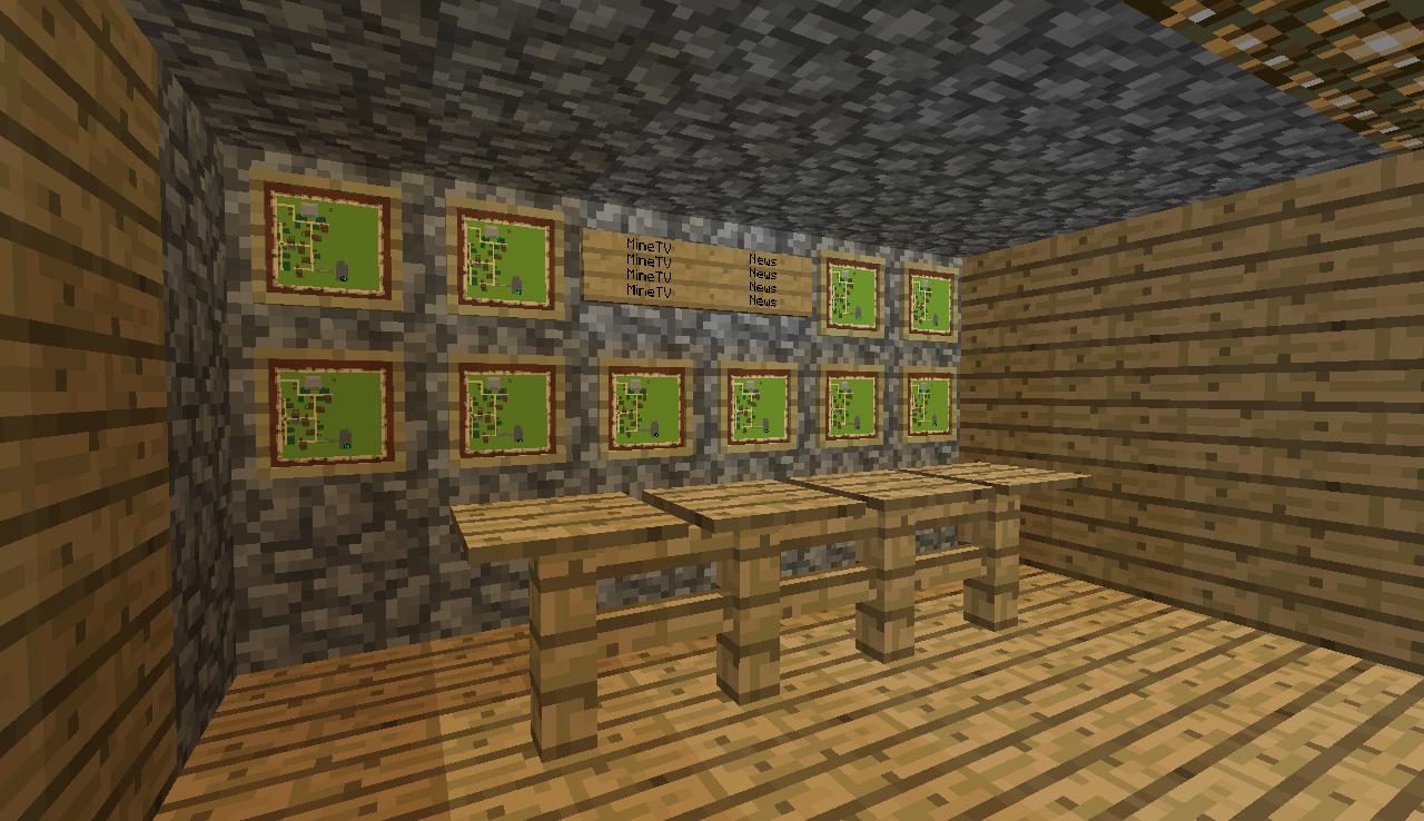 MineTV News Building Minecraft Map