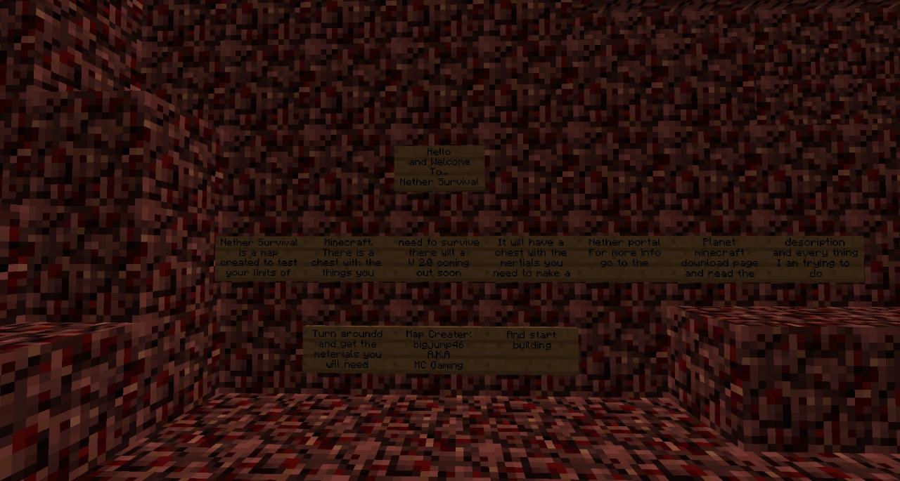 Nether Survival Minecraft Map