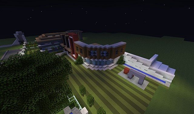 Modern Mansion Inspired by BdoubleO100 Minecraft Map