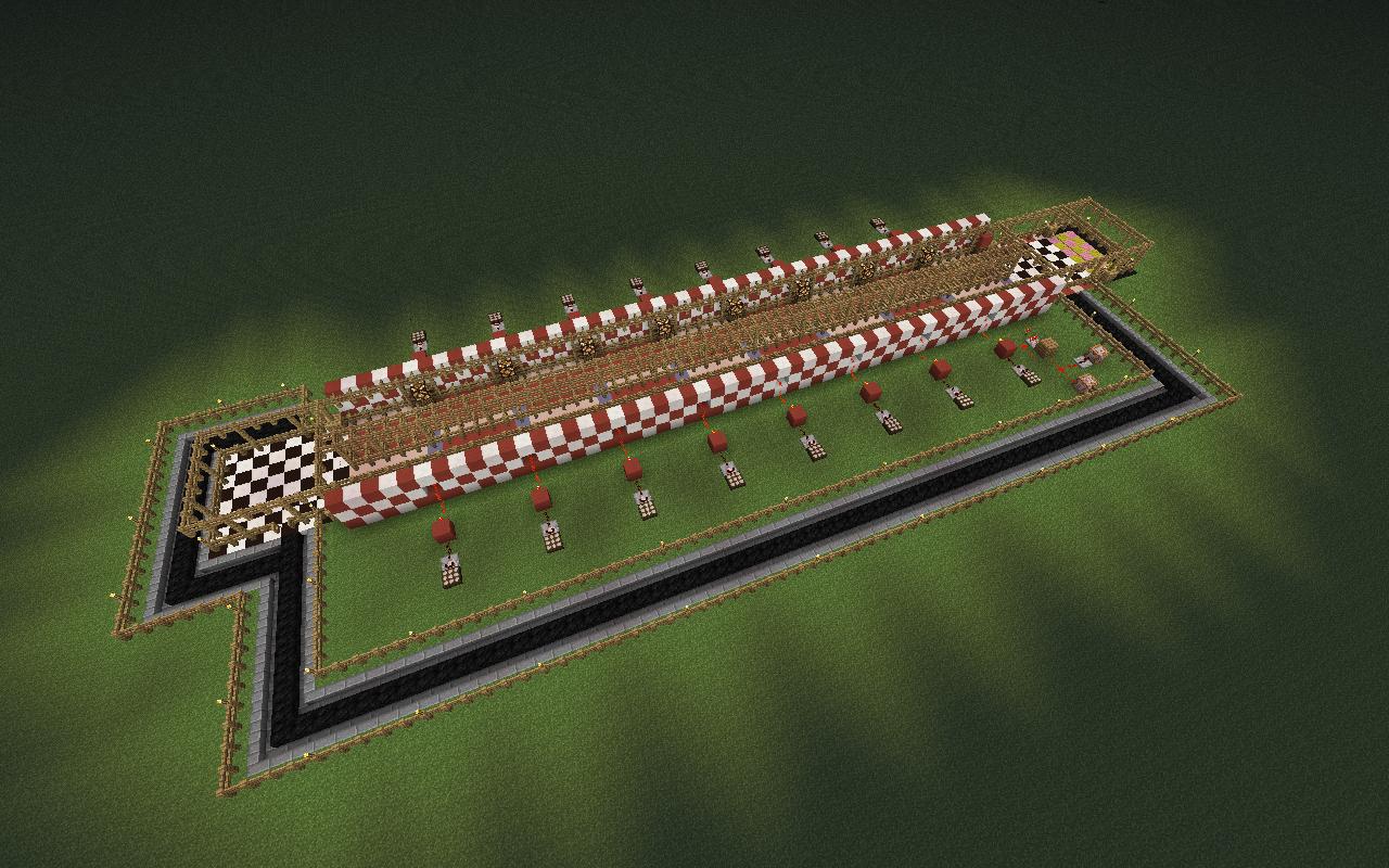 Race Track with Stopwatch Accurate to 1/10s Minecraft Map
