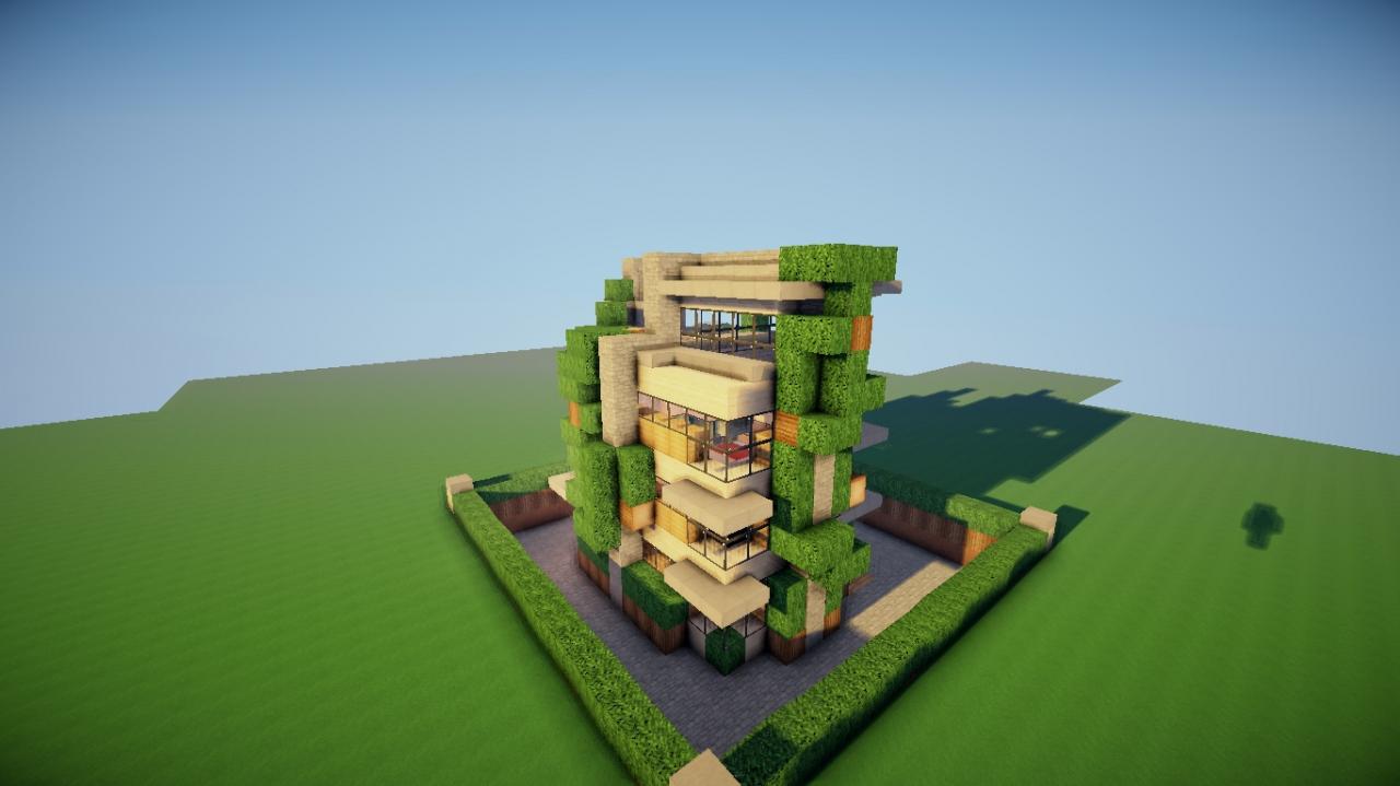 Small Modern house 16X16 (About) Minecraft Map