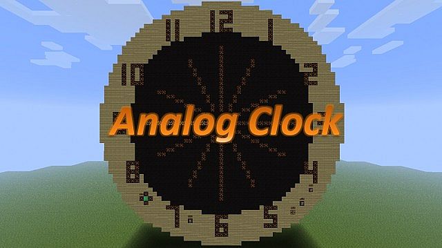 Analog Clock 1.1.4 Minecraft Map