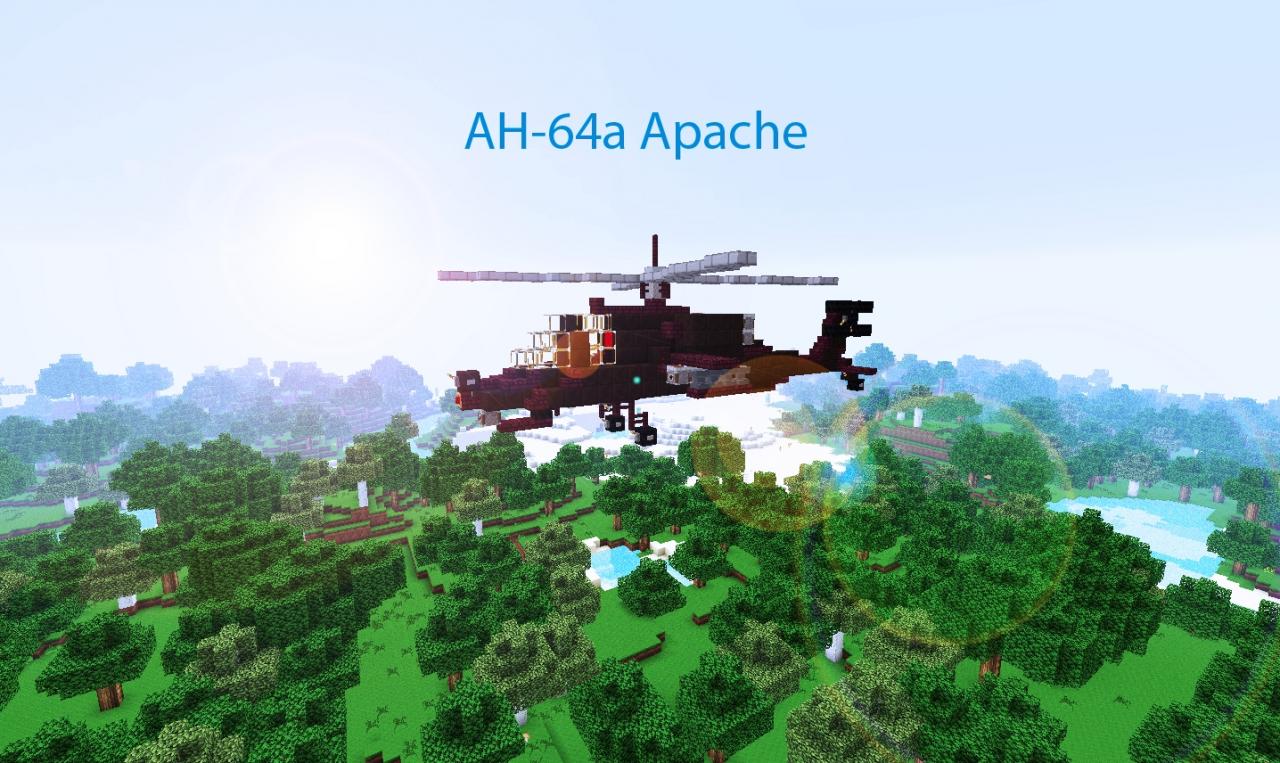 AH-64a Apache Attack helicopter Minecraft Map
