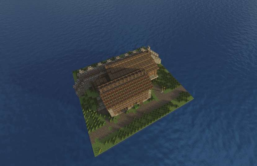 City Barracks with Stables Minecraft Map