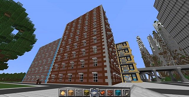 City block in downtown Staug Hoquette Minecraft Map