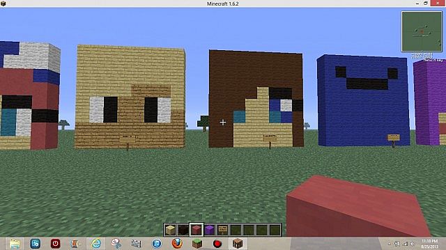Wall Of Faces Minecraft Map