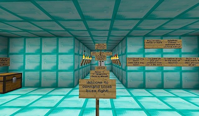 Command block boss fight! Minecraft Map
