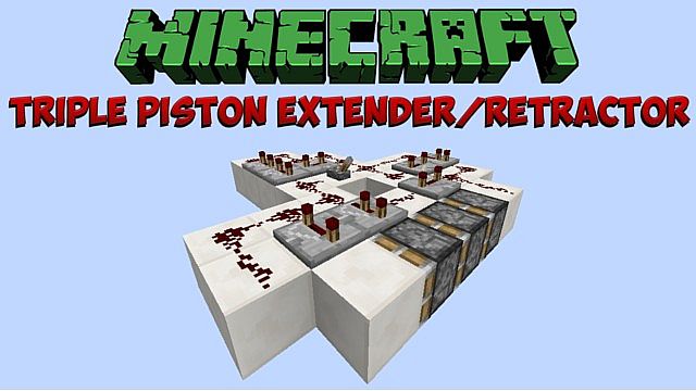 Triple Piston Extender on a Pancake Minecraft Project