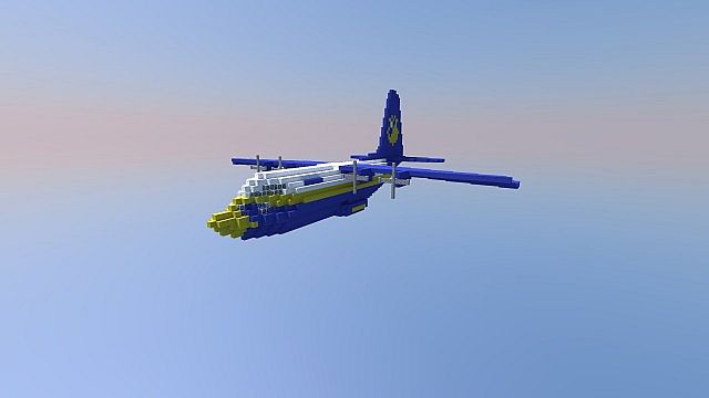 Lockheed C-130 Hercules "Fat Albert" Blue Angels Minecraft Map