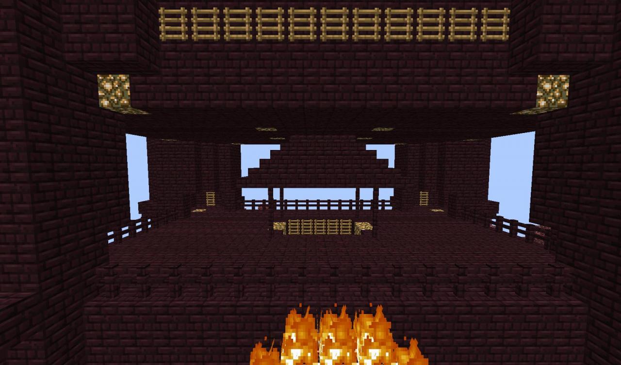 The Netherian Castle Upon A Volcano! Minecraft Map