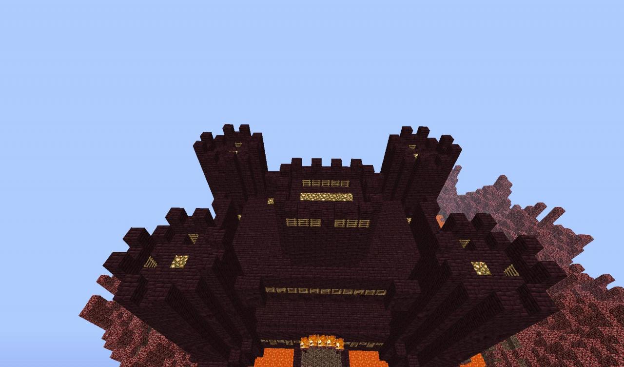 The Netherian Castle Upon A Volcano! Minecraft Map