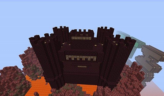 The Netherian Castle Upon A Volcano! Minecraft Map