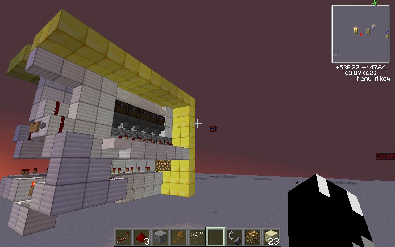 New fully automatic TNT cannon and reloading Minecraft Map