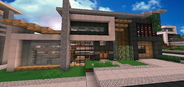 Modern House complex, vote for your favorite Minecraft Map