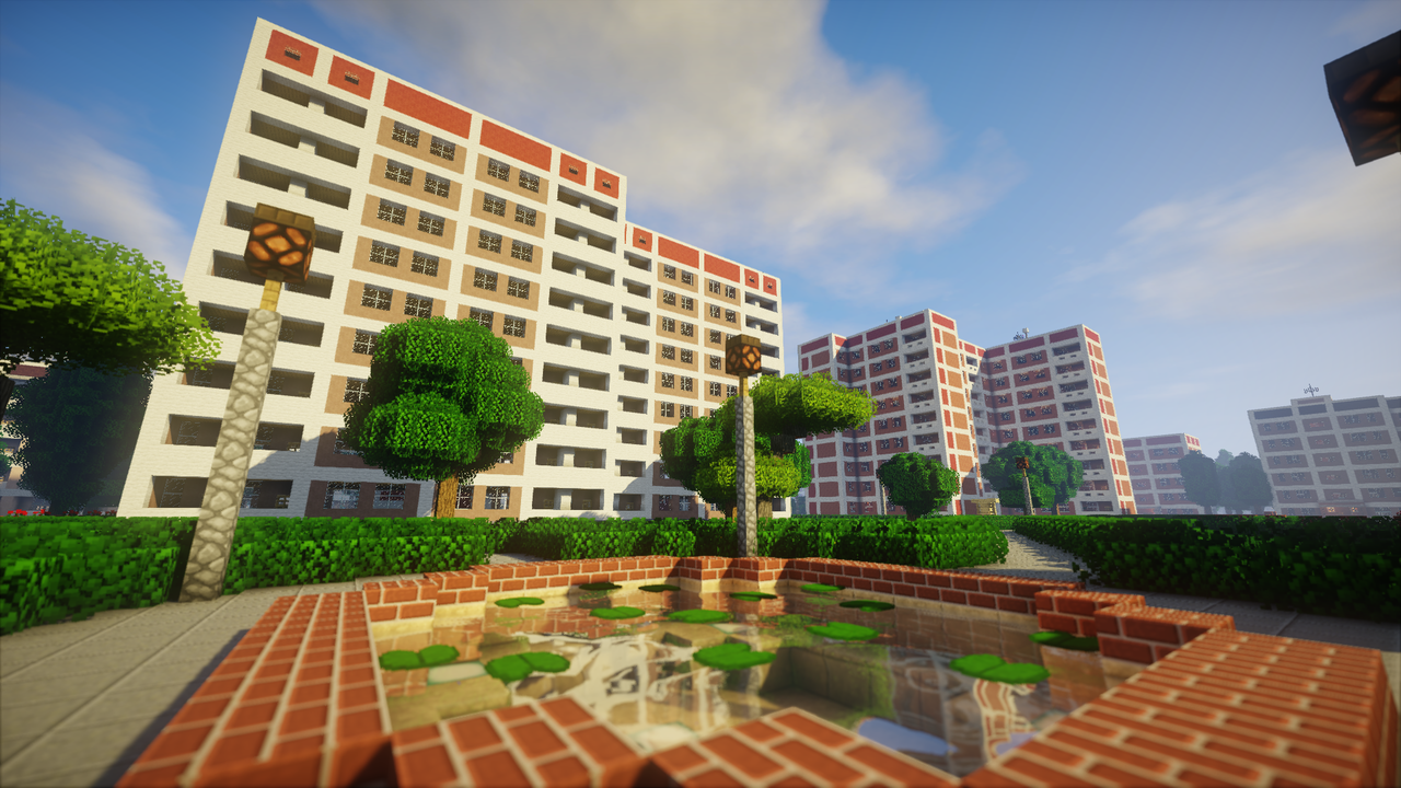 Socialist city in Eastern Europe Minecraft Map