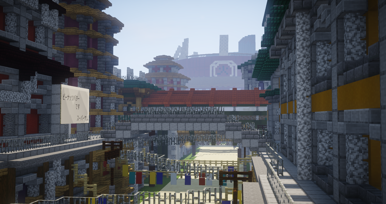 "Konohagakure" - The Village Hidden By Leaves Minecraft Map