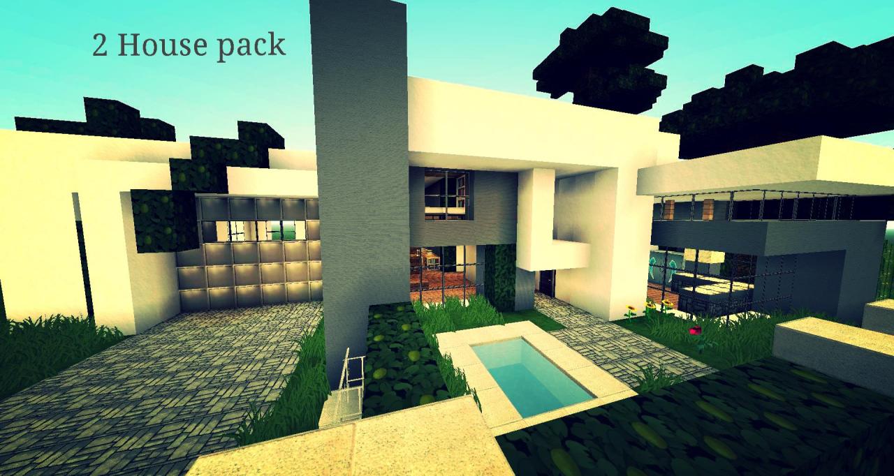 2 Modern House pack Minecraft Map