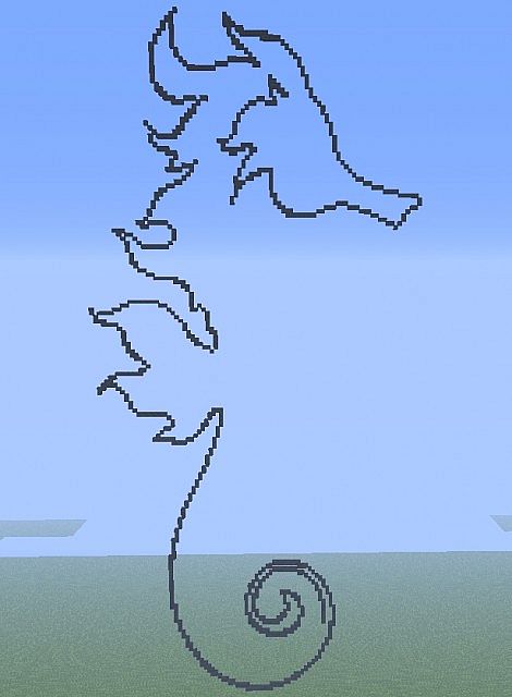 Seahorse Tattoo Design Minecraft Map
